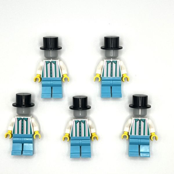 Yahoo!オークション - c76 レゴミニフィグ 5体セット グレーヘッドハッ...
