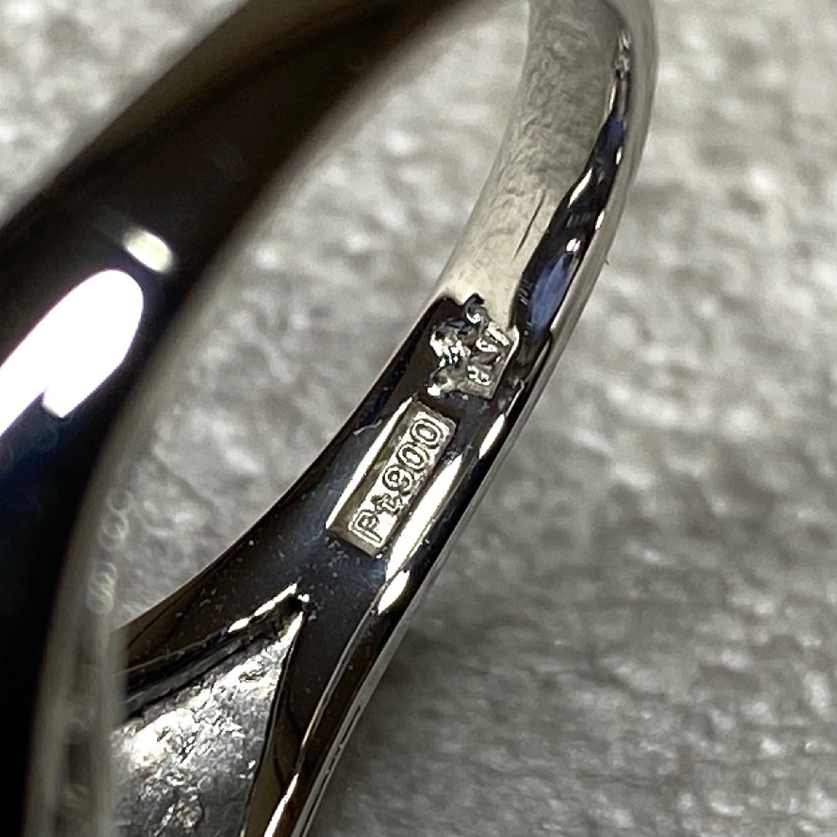 Yahoo!オークション - 【KJC】非加熱/No Heat Pt900 ブルーサファイア ...