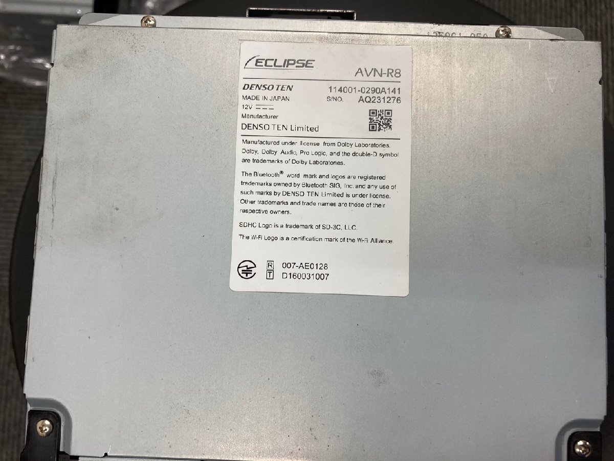 Yahoo!オークション - ECLIPSE イクリプス AVN-R8 メモリーナビ カーナ...