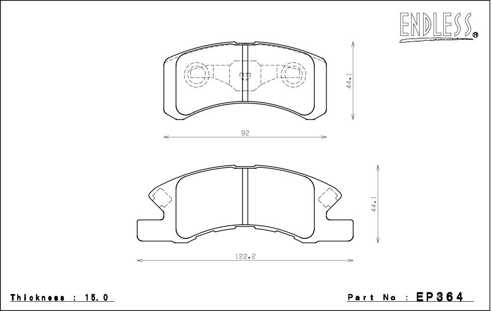Yahoo!オークション - ENDLESS エンドレス ブレーキパッド CC-Rg フロ...