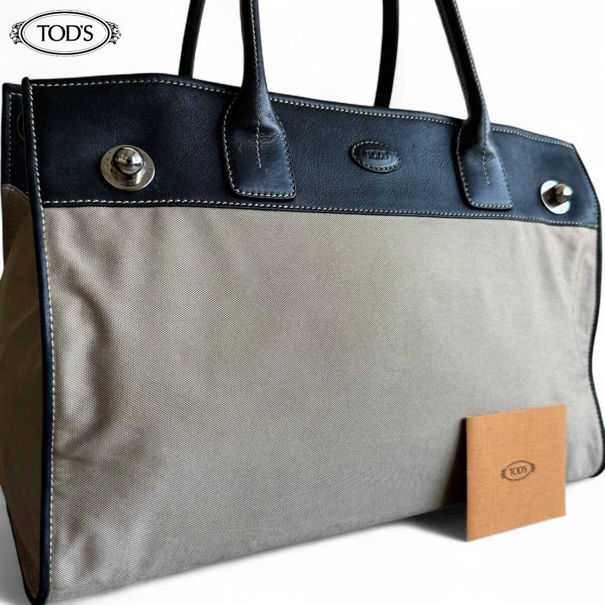 Yahoo!オークション - 美品/A4可 TOD’S トッズ メンズ トートバッグ ...