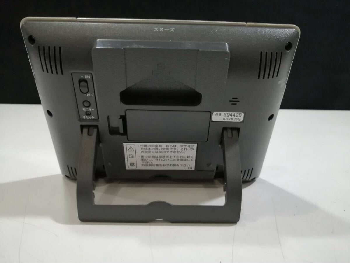 Yahoo!オークション - 73 SEIKO セイコー SQ442B 電波時計 デジタルク...