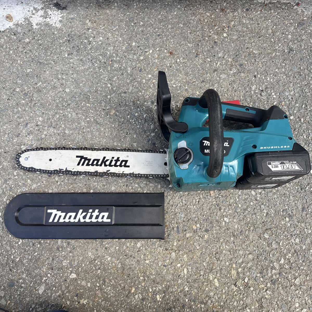Yahoo!オークション - makita マキタ 充電式チェンソー MUC356D 350mm...