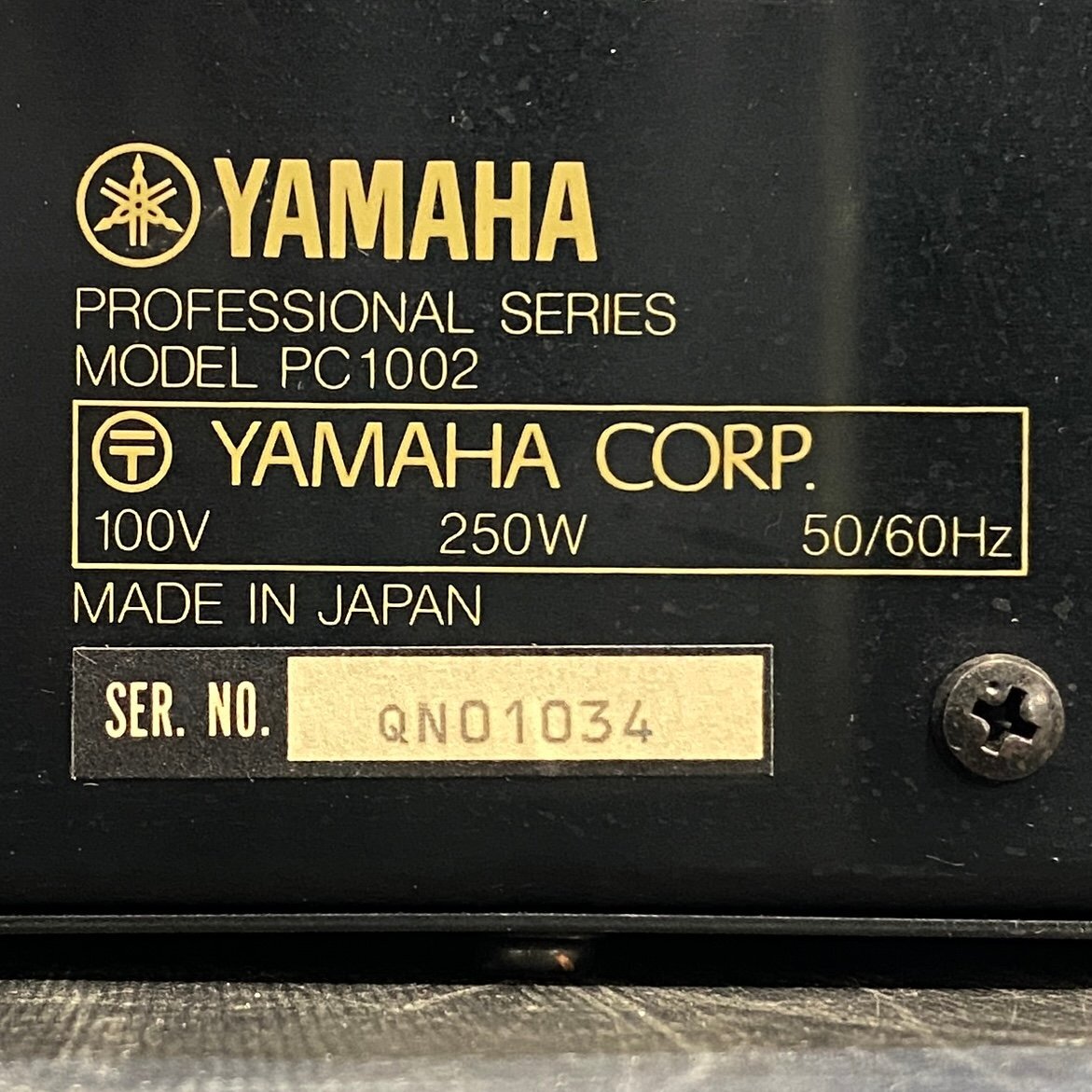 Yahoo!オークション - 【 J 】275 YAMAHA PC1002 パワーアンプ ヤマハ ...