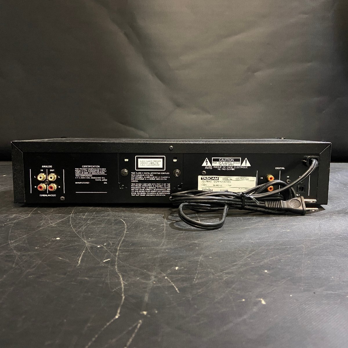 Yahoo!オークション - 【 B 】9470 TASCAM CD-RW750 業務用CDレコーダ...