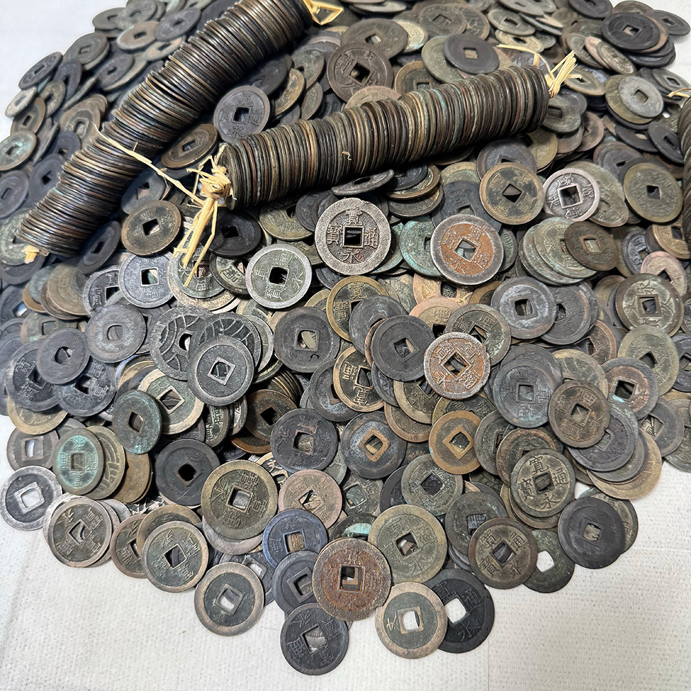 Yahoo!オークション - 1636年～ 寛永通宝 7.24kg 超大量まとめてロット...