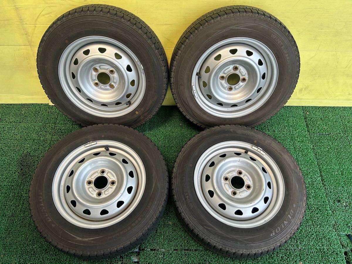 Yahoo!オークション - 155/80R14 88/86N LT 2018年スタッドレス DUNLOP...