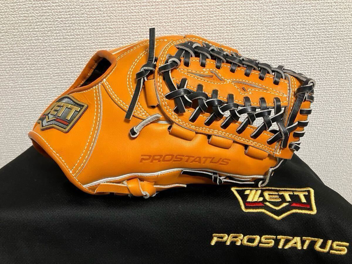 【樂淘letao】日本代購代標第一品牌－ZETT プロステイタス 硬式オーダーグラブ キップレザー 内野手156型 未使用
