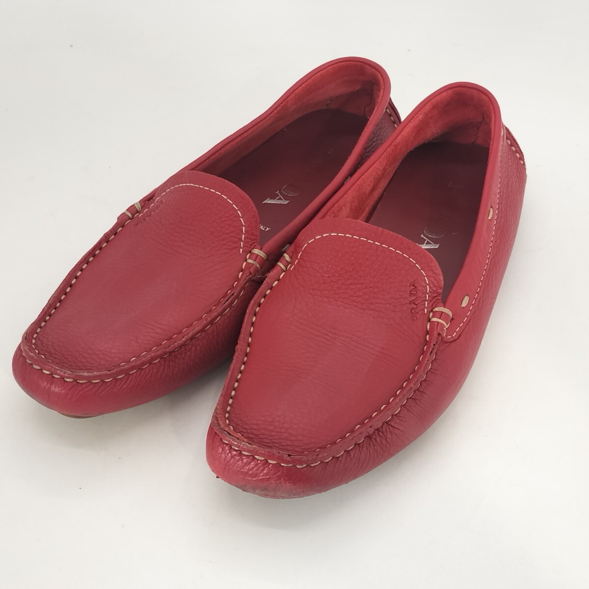 Yahoo!オークション - PRADA プラダ ドライビングシューズ ローファー ...