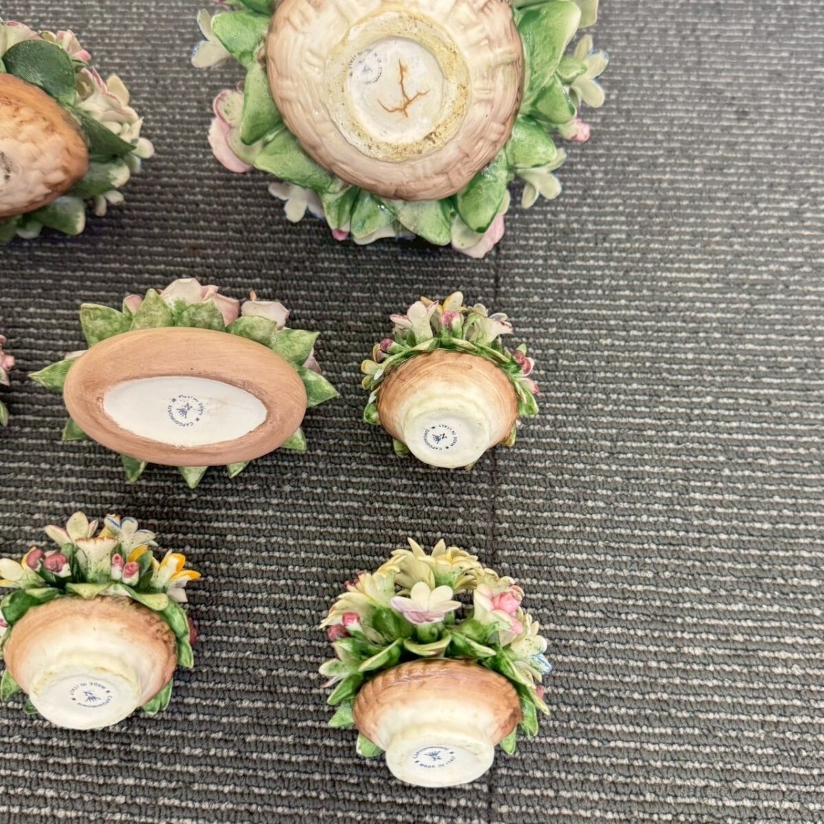 Yahoo!オークション - F404-K65-489 CAPODIMONTE カポディモンテ 陶器 ...