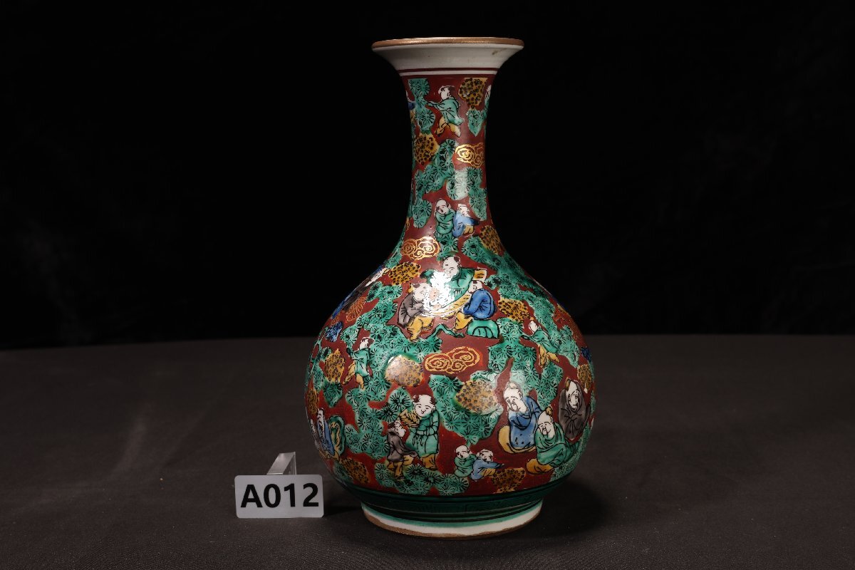 Yahoo!オークション - 【珍品堂】1円から A012-P01 九谷焼 色絵賢人図 ...