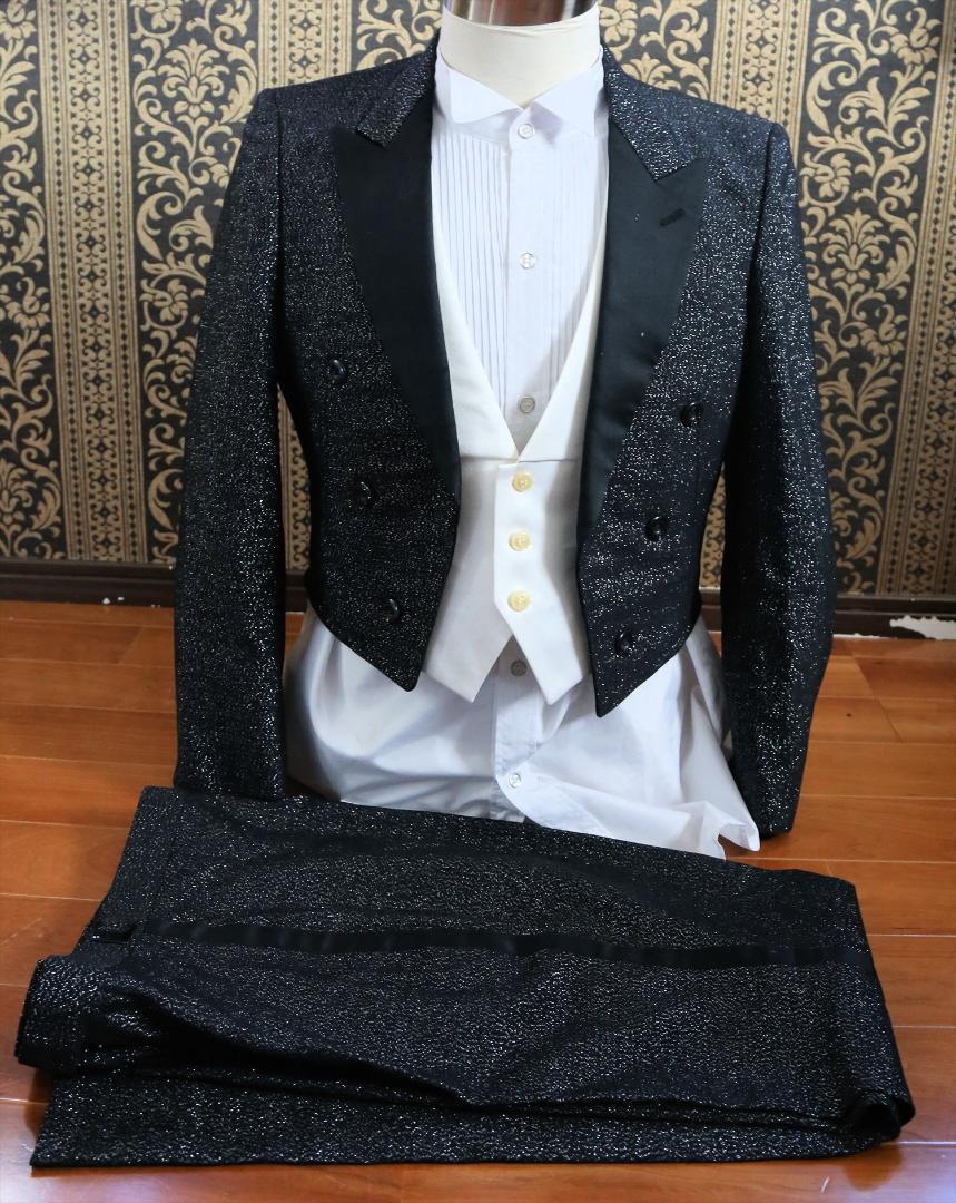 Yahoo!オークション - サ①結婚式用AB3サイズ新郎衣装2WAY燕尾服タキシ...