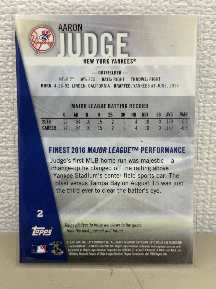 Yahoo!オークション - Aaron Judge RC 3枚セット 2017 Topps Finest #2...