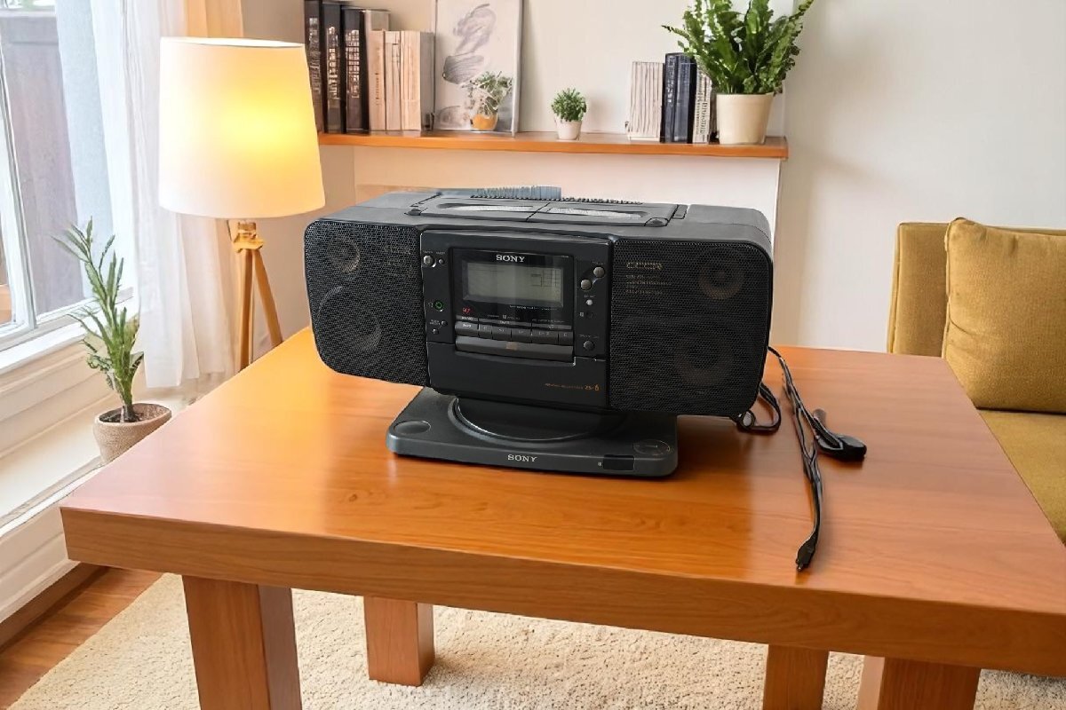 Yahoo!オークション - SONY ダブルラジカセ CD ZS-6 SWV-Y1 スタンド...