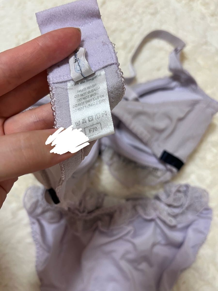 Yahoo!オークション - ブラショーツセット F70 パープル 上下セット