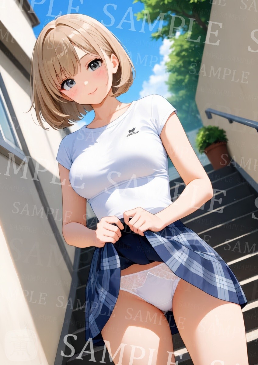 Yahoo!オークション - 7372【かおる】パンチラ オリジナル A4 アート ...