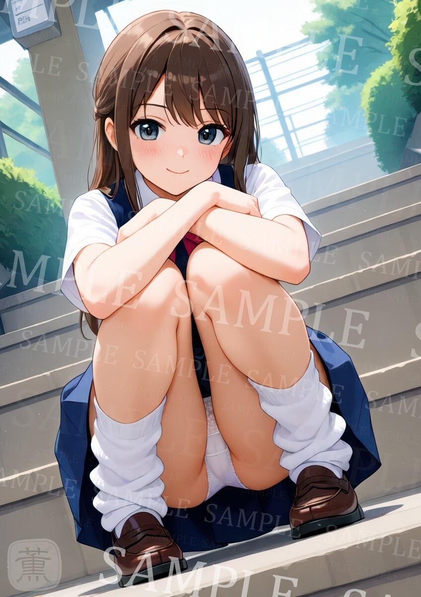 Yahoo!オークション - 6853【かおる】パンチラ オリジナル A4 アート ...