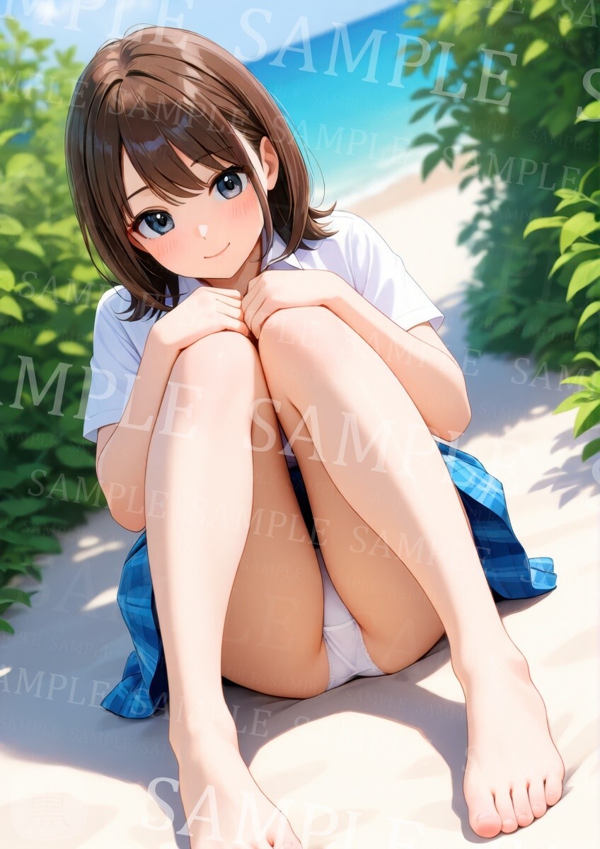 Yahoo!オークション - 6895【かおる】パンチラ オリジナル A4 アート ...