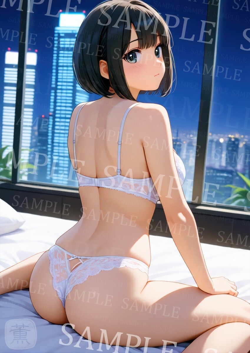 Yahoo!オークション - 6697【かおる】オリジナル アート ポスター A4 ...