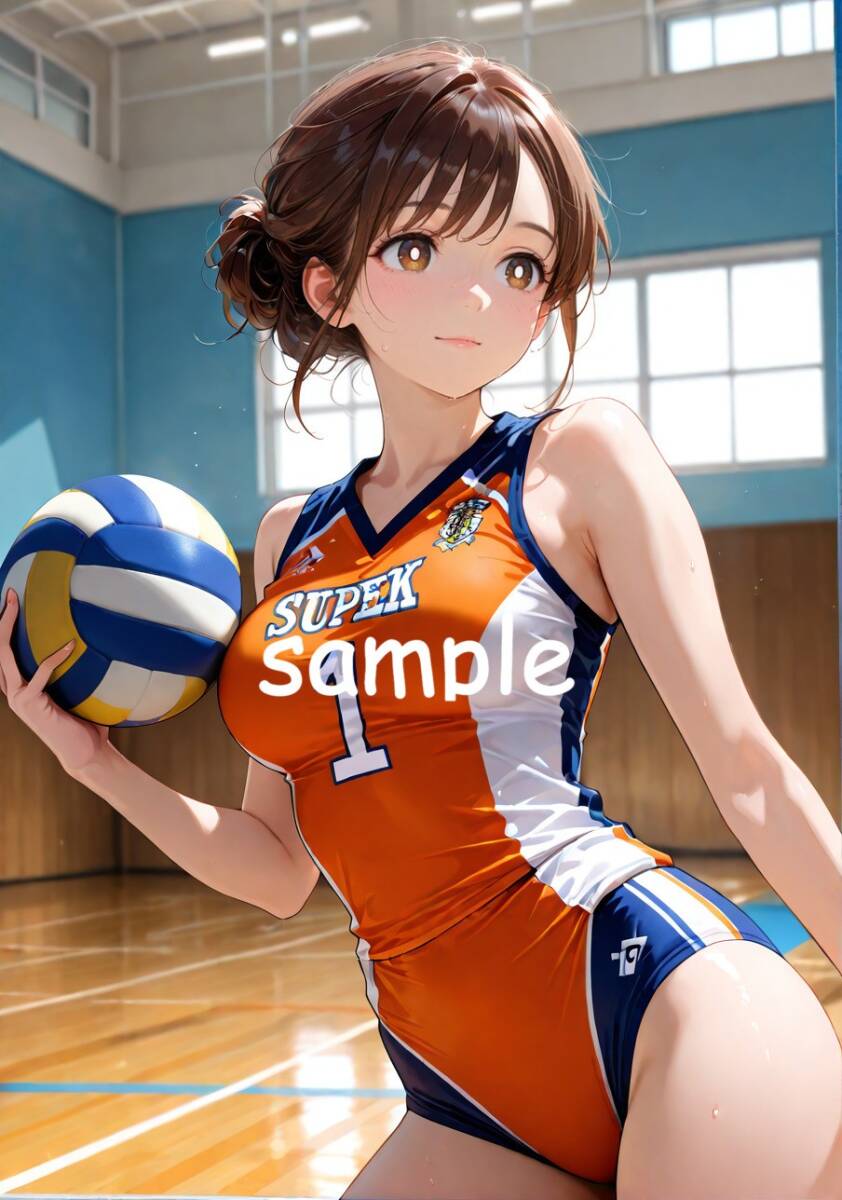 Yahoo!オークション - 1点限り アダルト A4ポスター 美女 バレーボール...