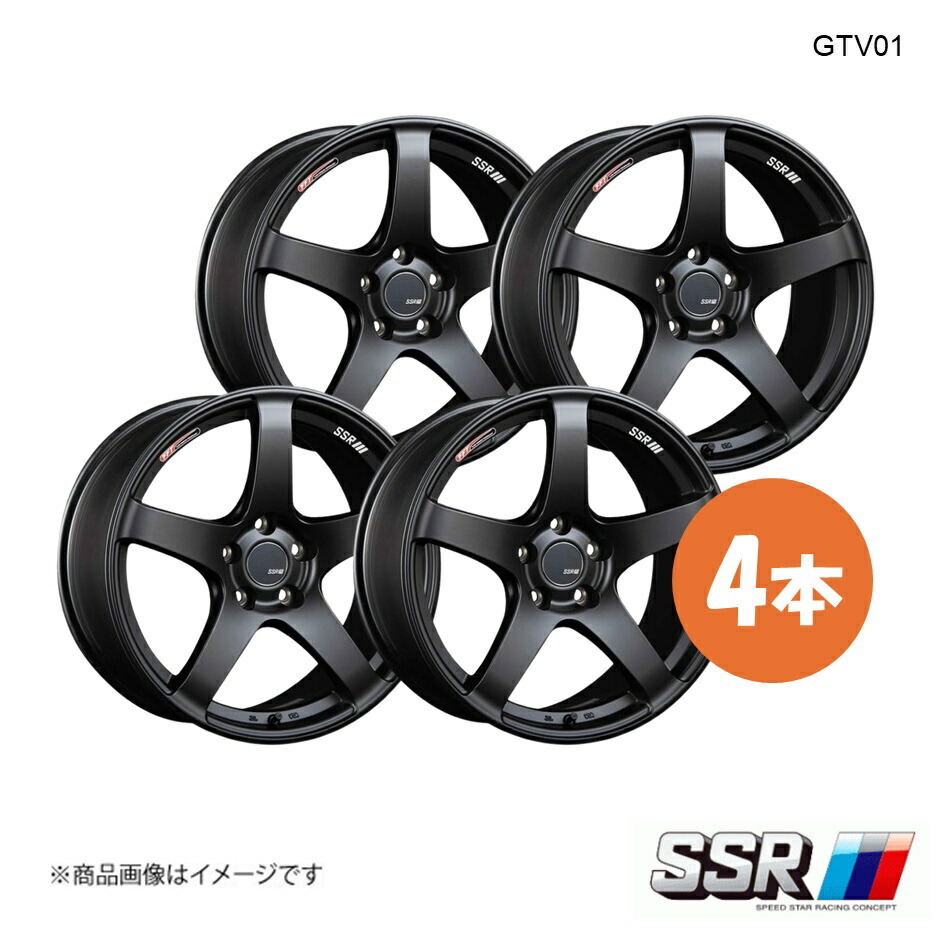 Yahoo!オークション - 18×8.5J 5-114.3 INSET40 フラットブラック SSR...