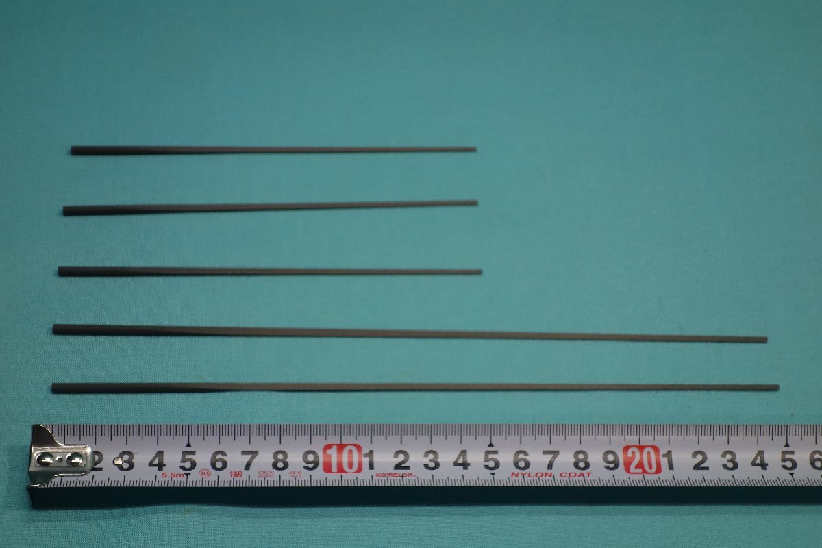 Yahoo!オークション - ワカサギ用偏平カーボン穂先素材5本（長期在庫...