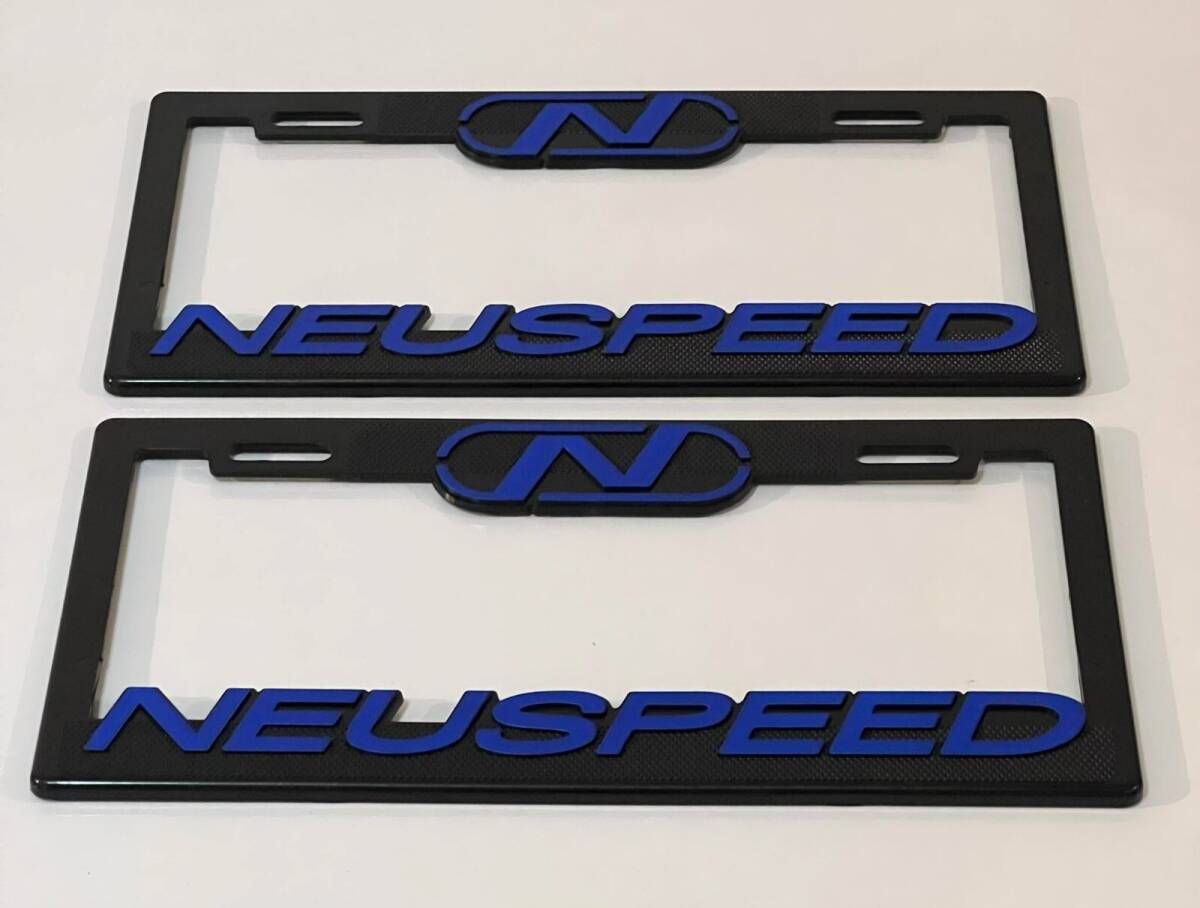 Yahoo!オークション - New Neuspeed License Plate Frame Blue 3D VW ...