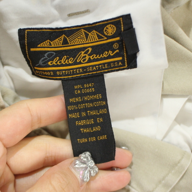 Yahoo!オークション - D406 90sビンテージ エディーバウアー チノショ...