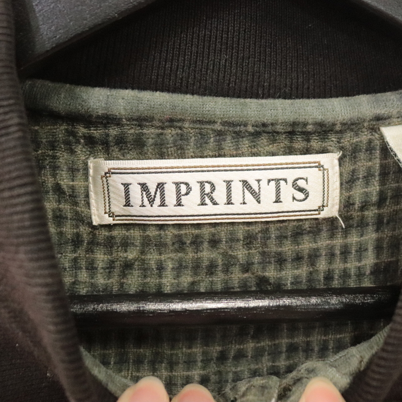Yahoo!オークション - P991 90sビンテージ IMPRINTS 長袖ポロシャツ ベ...