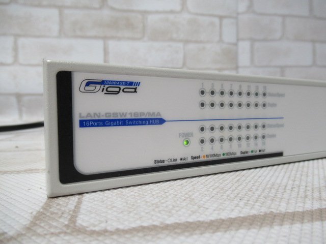 Yahoo!オークション - Ω 新LE 0075k 保証有 Logitec【 LAN-GSW16P/MA ...