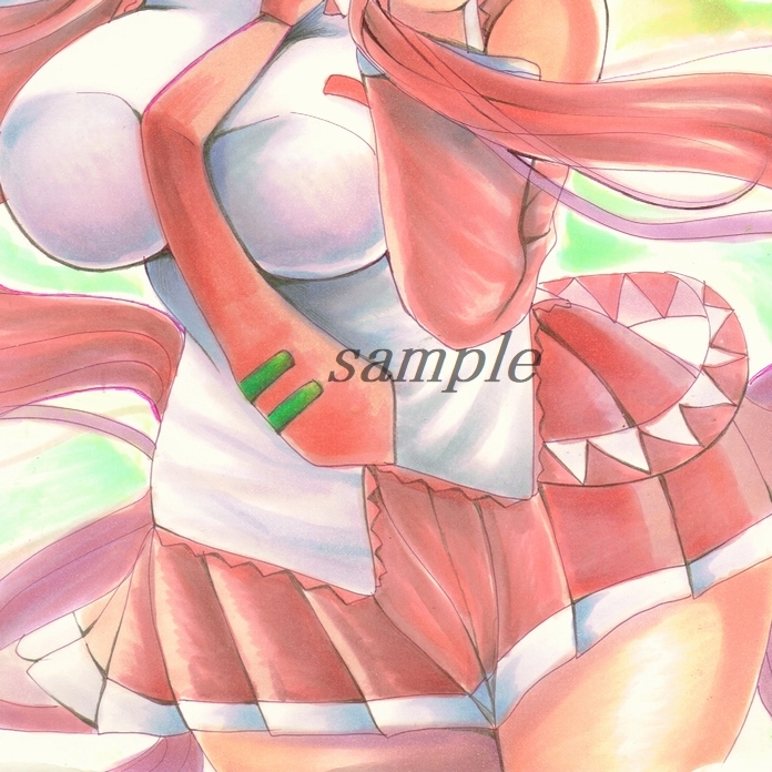 Yahoo!オークション - 1740 同人手描きイラスト【初音ミク】桜ミク A4...