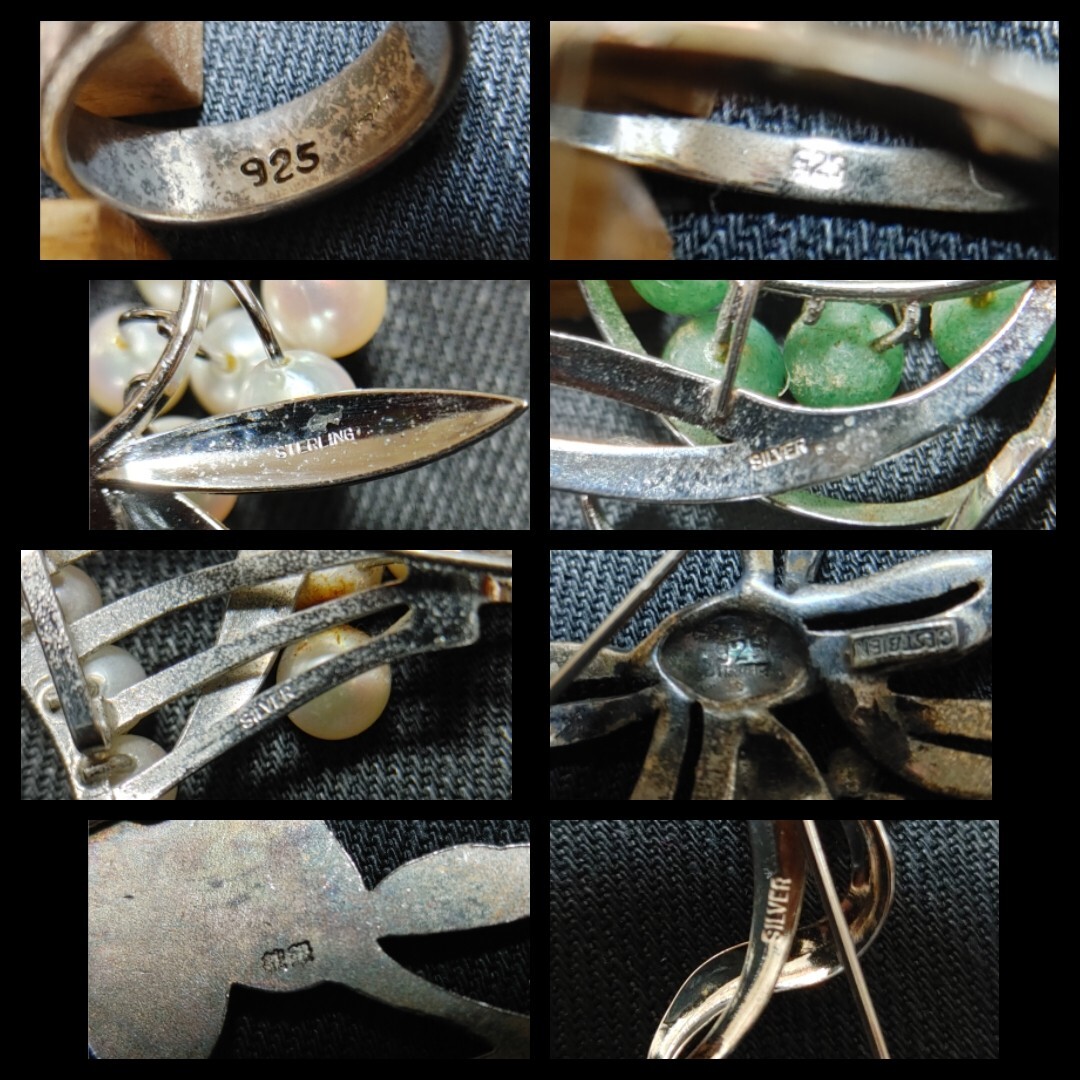 Yahoo!オークション - 総重量約140g 銀製品まとめて K18 SV SILVER 925...