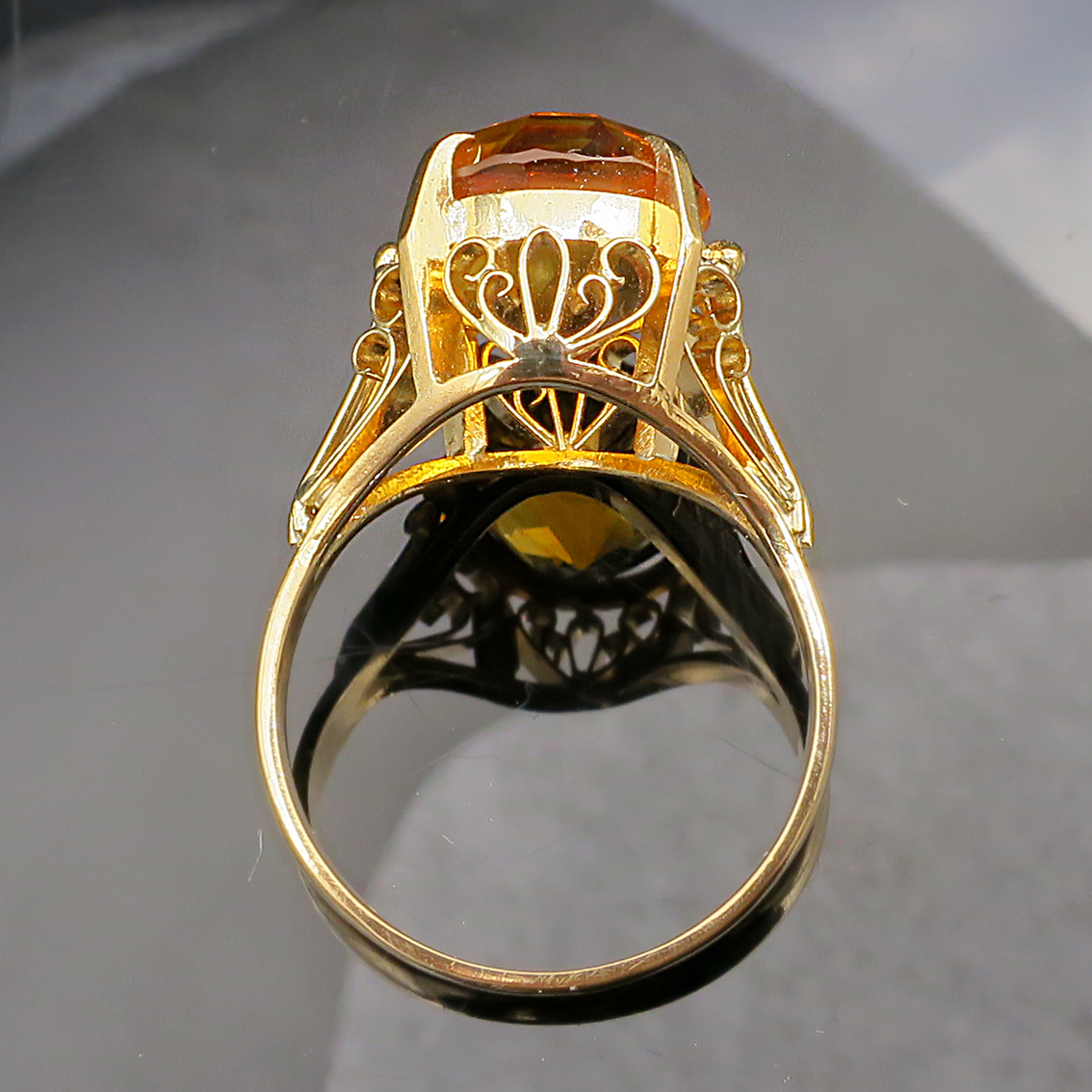 Yahoo!オークション - K18 5.30g 15号 イエローゴールド ゴールド 石付...