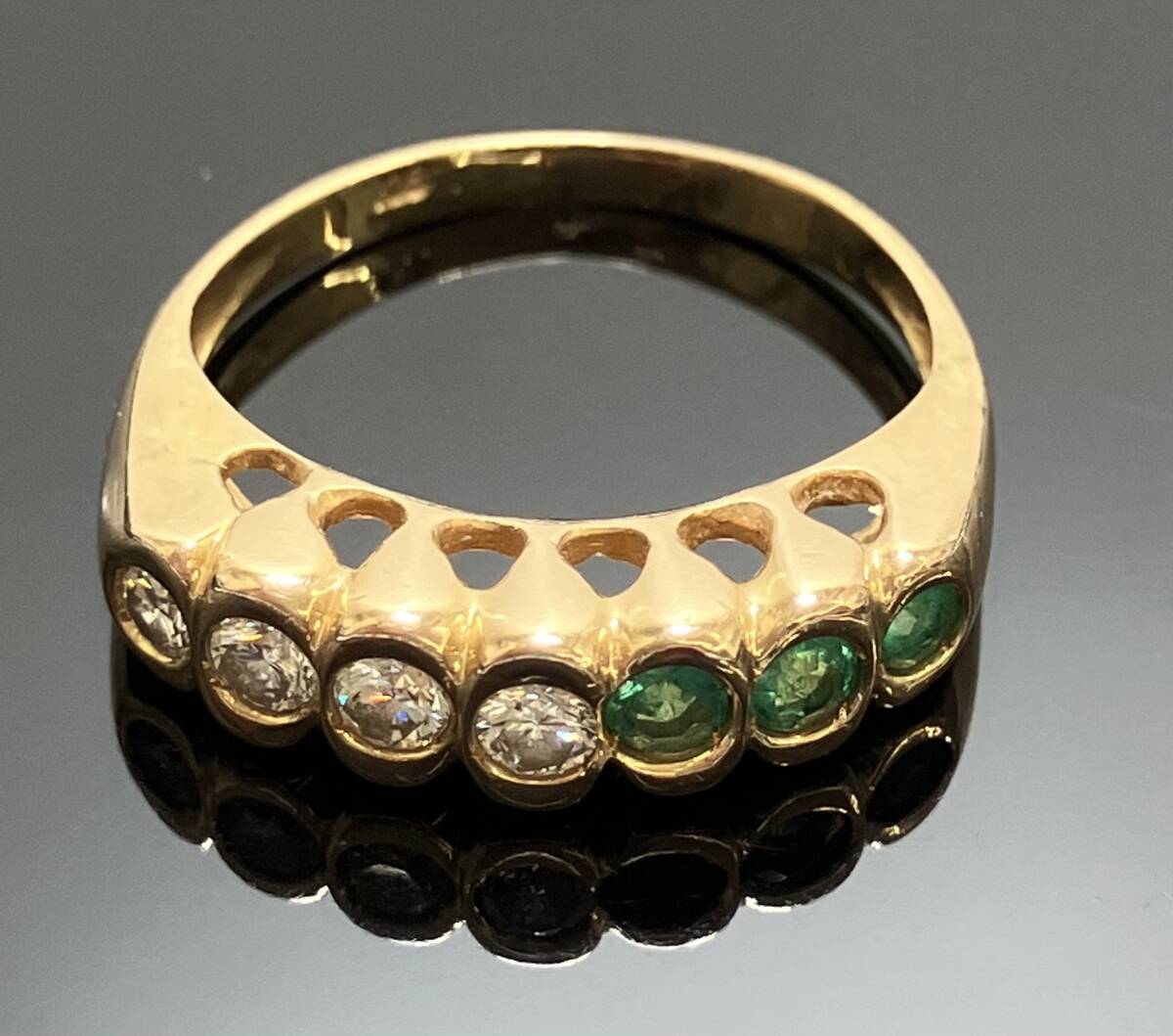 Yahoo!オークション - K18 18金 ダイヤモンド0.75ct 3.9g リング 指輪