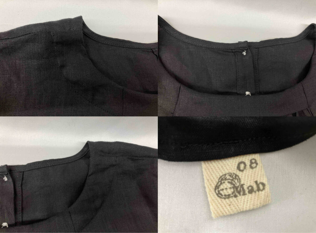 Yahoo!オークション - 08 Mab ゼロハチマブ ロングワンピース 麻100% ...