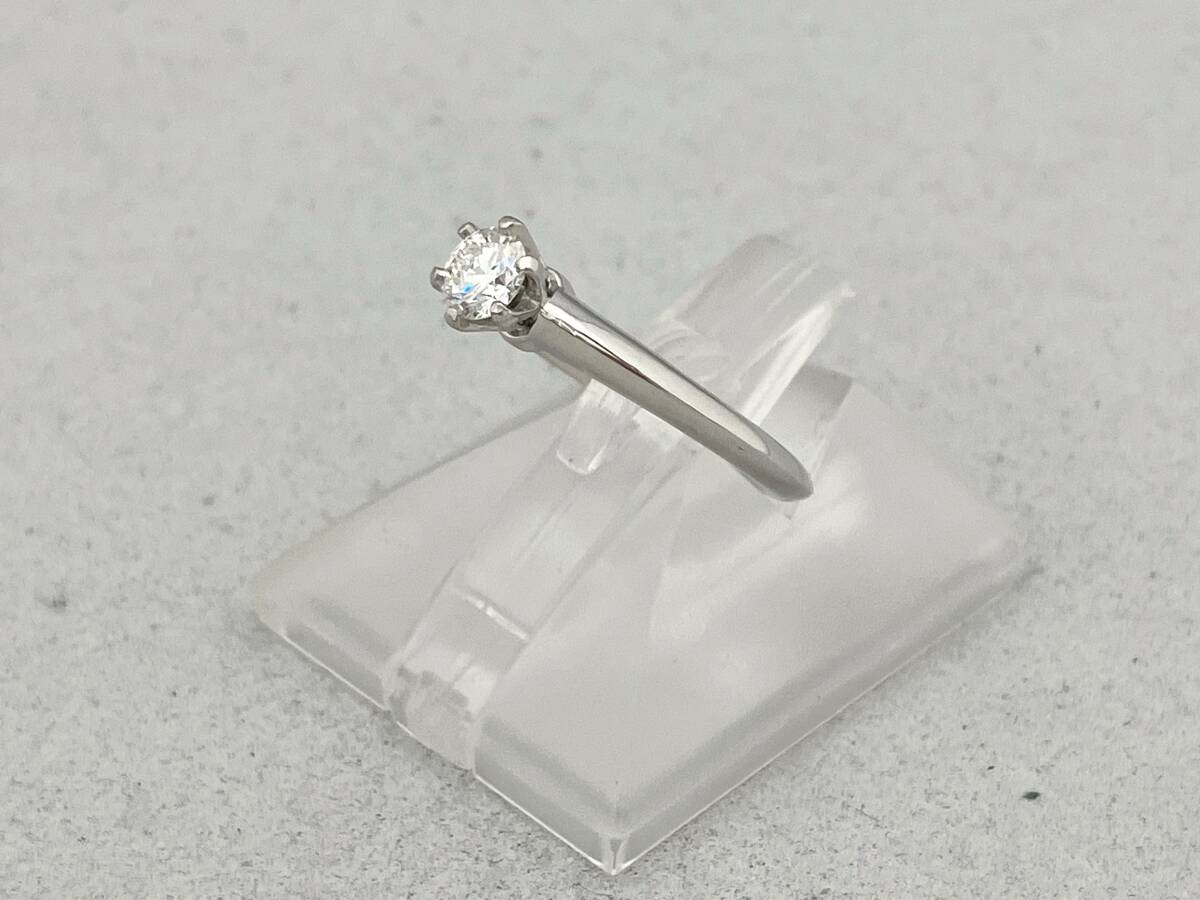 Yahoo!オークション - Tiffany＆Co. Pt950 ＃7 4.2g 0.26ct エンゲージ...