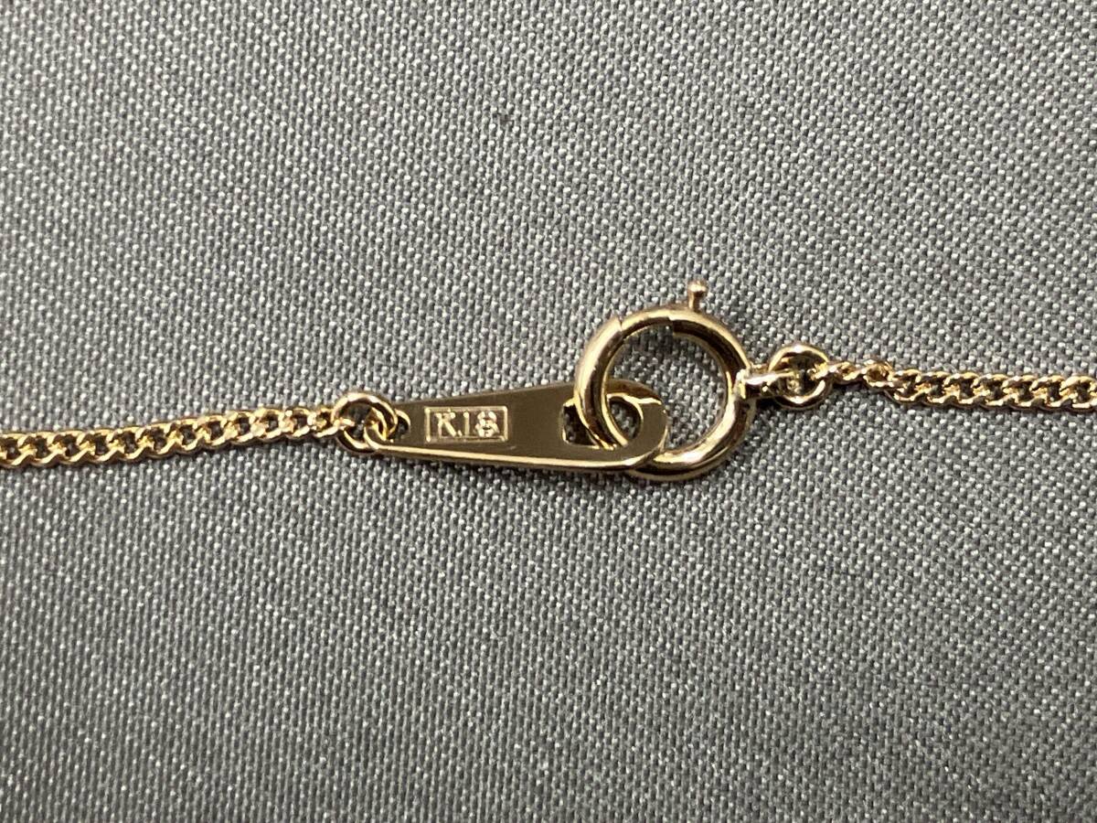Yahoo!オークション - K18 40cm 4.4g リーフモチーフ ゴールドネックレ...