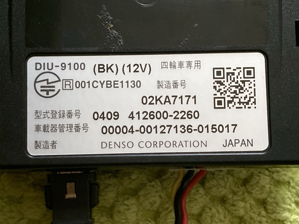 Yahoo!オークション - 軽自動車 DENSO デンソー DIU-9100 ETC アンテ...