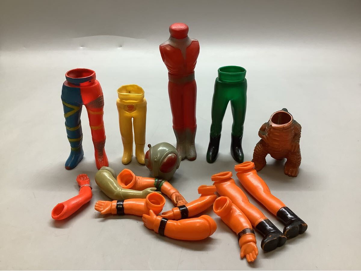 Yahoo!オークション - N63 ソフビ ポリ製駄玩具など ジャンク品 まとめ...