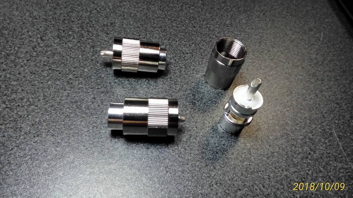 Yahoo!オークション - UHF(M型)コネクタ オス RG-5 (5D-2Vなど)