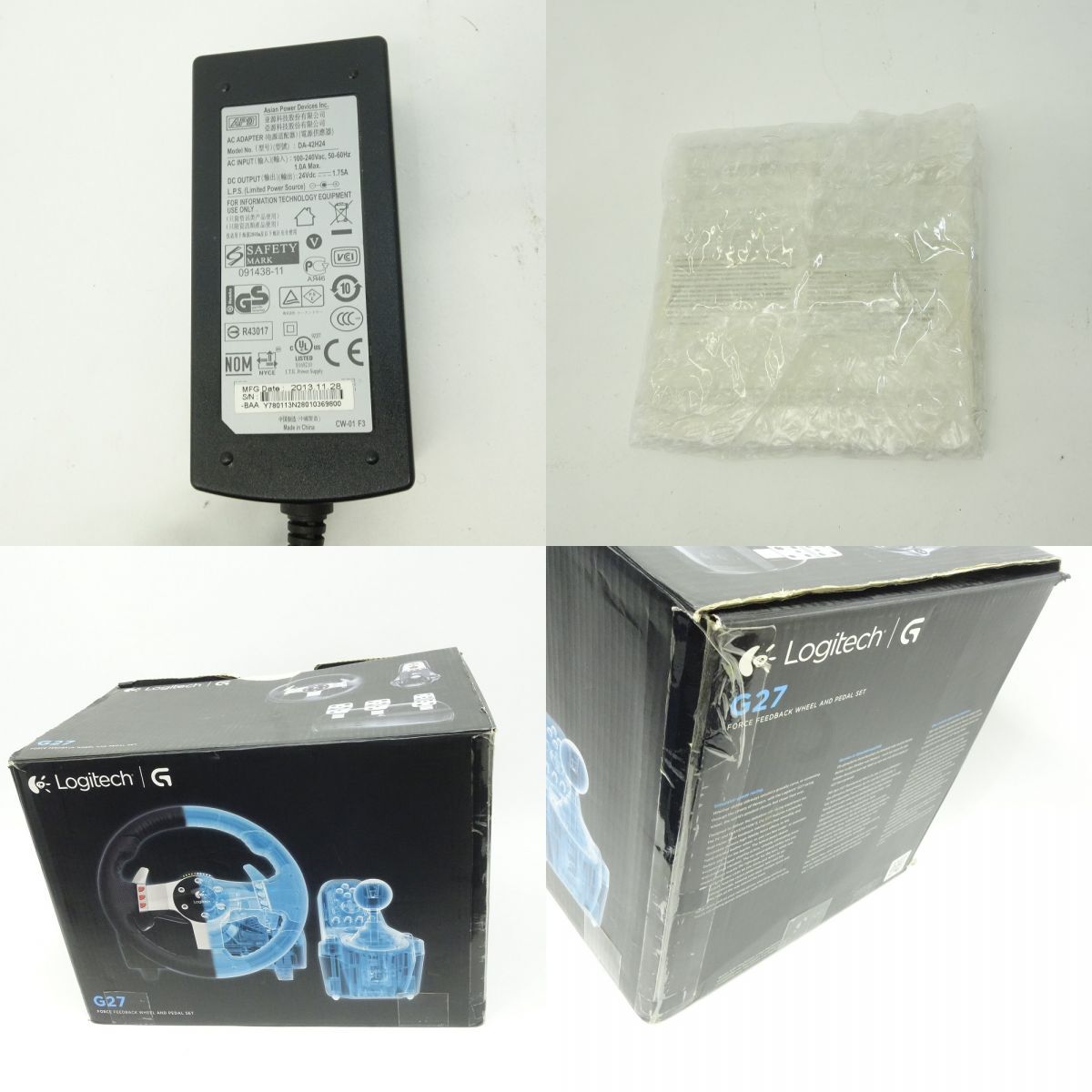 Yahoo!オークション - 052 Logitech/ロジテック G27 PS2 PS3 未検品ジ...