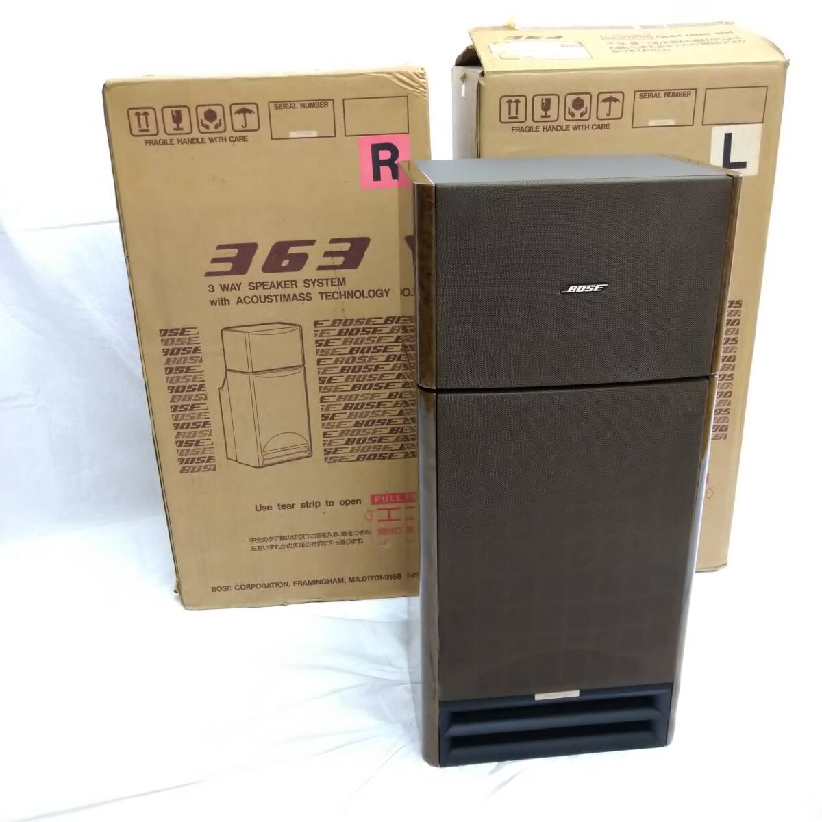 Yahoo!オークション - 【未使用】BOSE 363 SYSTEM スピーカー ペア ボ...