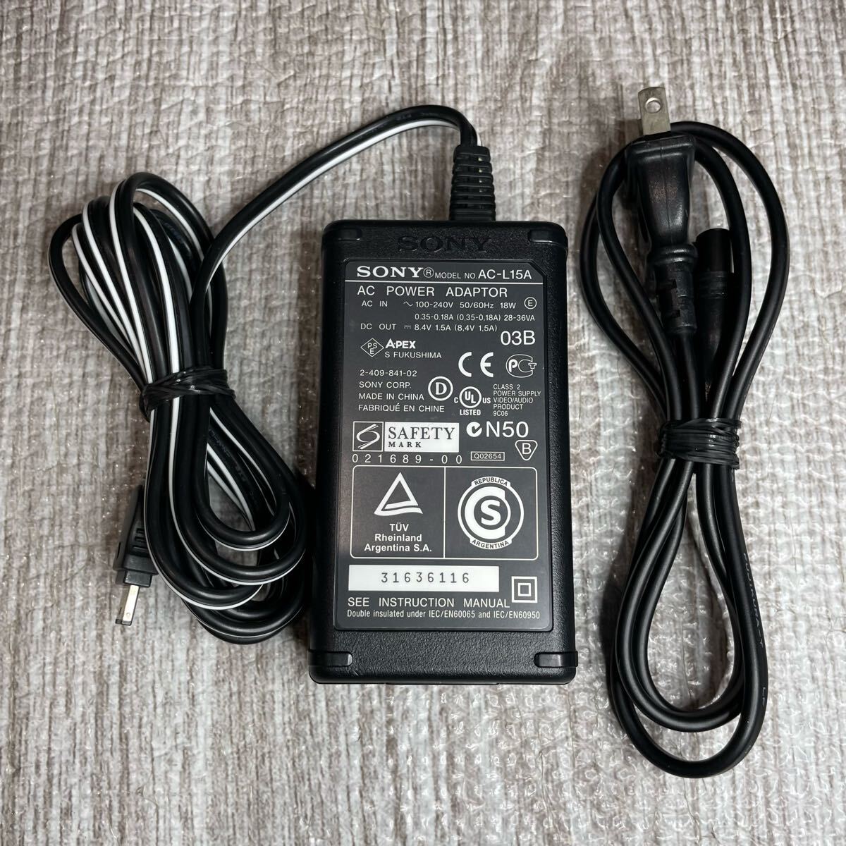Yahoo!オークション - SONY ソニー ACアダプター AC-L15A ビデオカメラ...