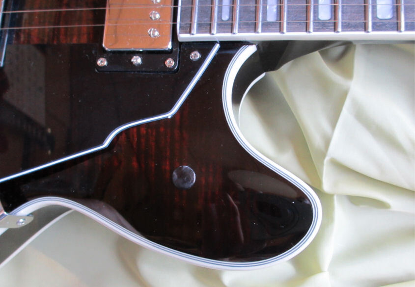 Yahoo!オークション - GROTE 335 style Jazz Electric Guitar with Bi...