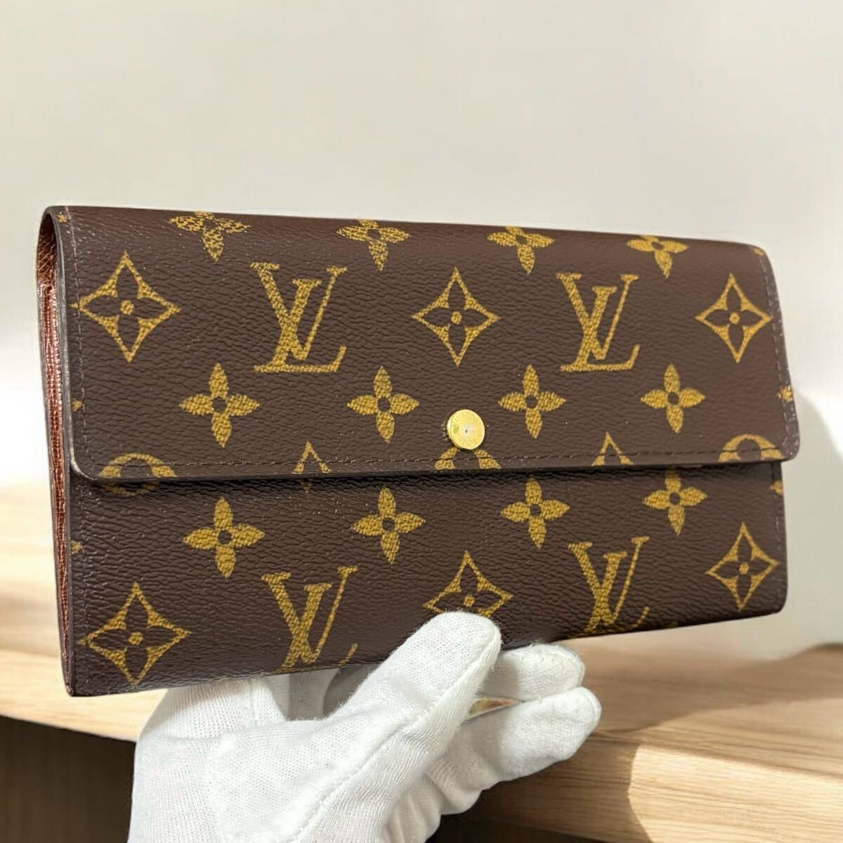 Yahoo!オークション - o22 ポルトフォイユサラ モノグラム ルイヴィト...