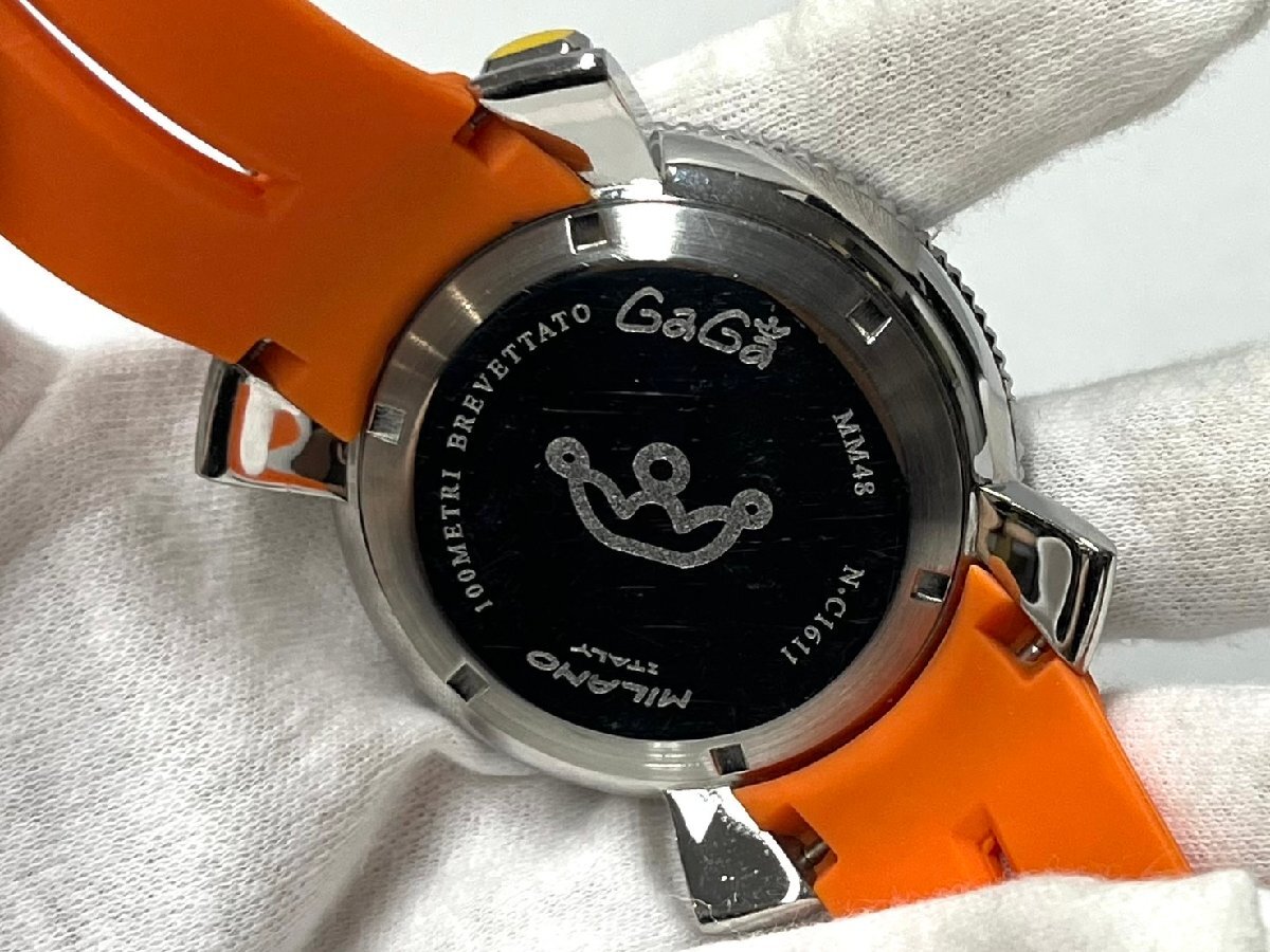 Yahoo!オークション - 訳あり GaGa MILANO ガガミラノ マニュアーレ 腕...