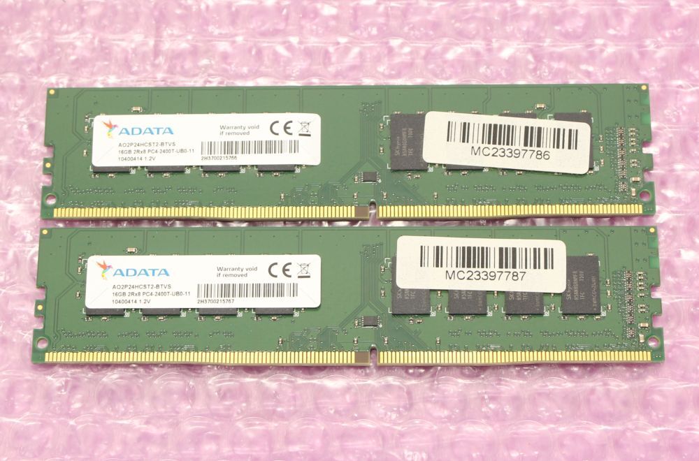Yahoo!オークション - PC4-19200 (DDR4-2400)-16GB×2枚 合計32GB /ADA...