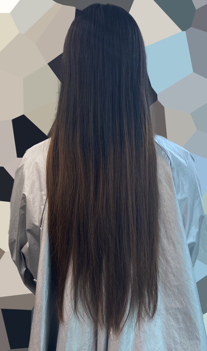 Yahoo!オークション - 髪束・髪の毛・20代・女子・『45cm・105g』