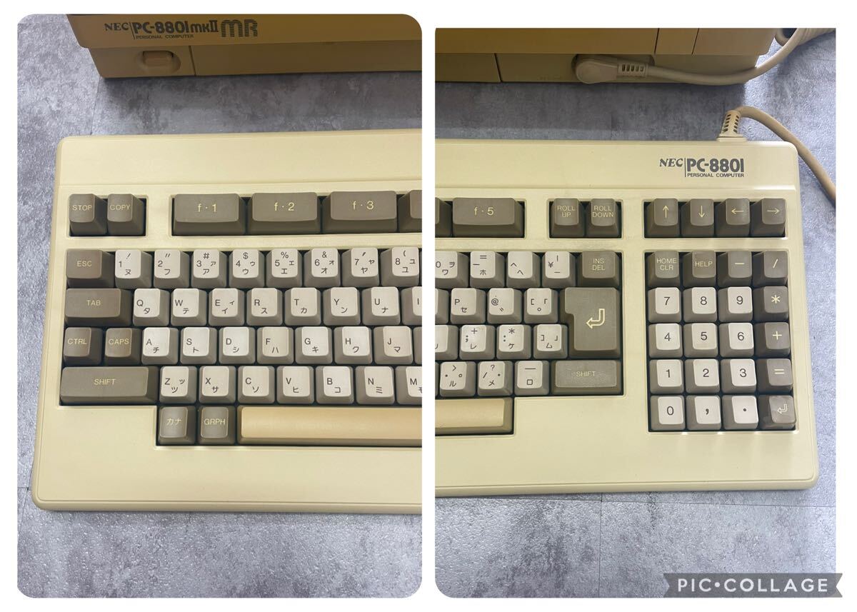 Yahoo!オークション - S55 NEC PC-8801mkII MR ＋ PC-KD854 モニター ...