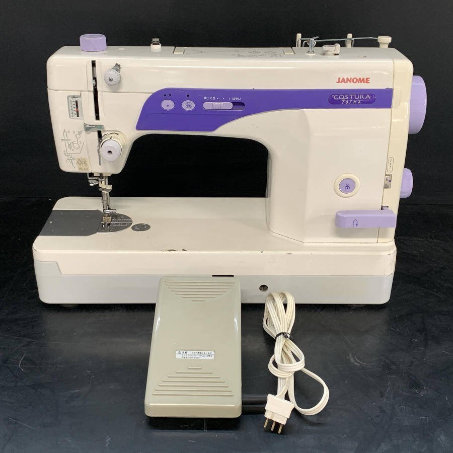 Yahoo!オークション - JANOME ジャノメ 767型 ミシン COSTURA 767HX 手...